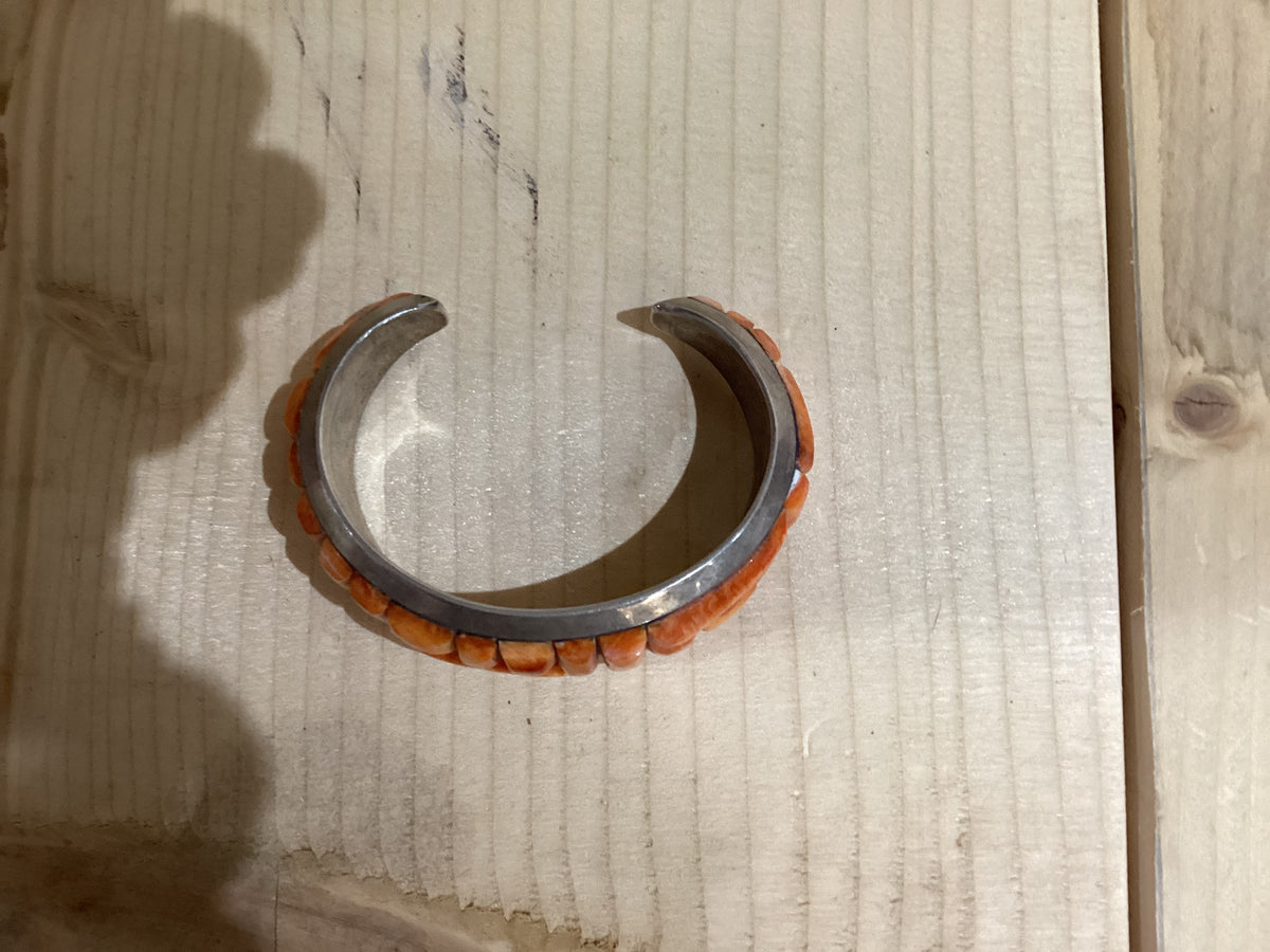 Orange Spiny Oyster Cuff – Ben Johnson Cowboy Museum