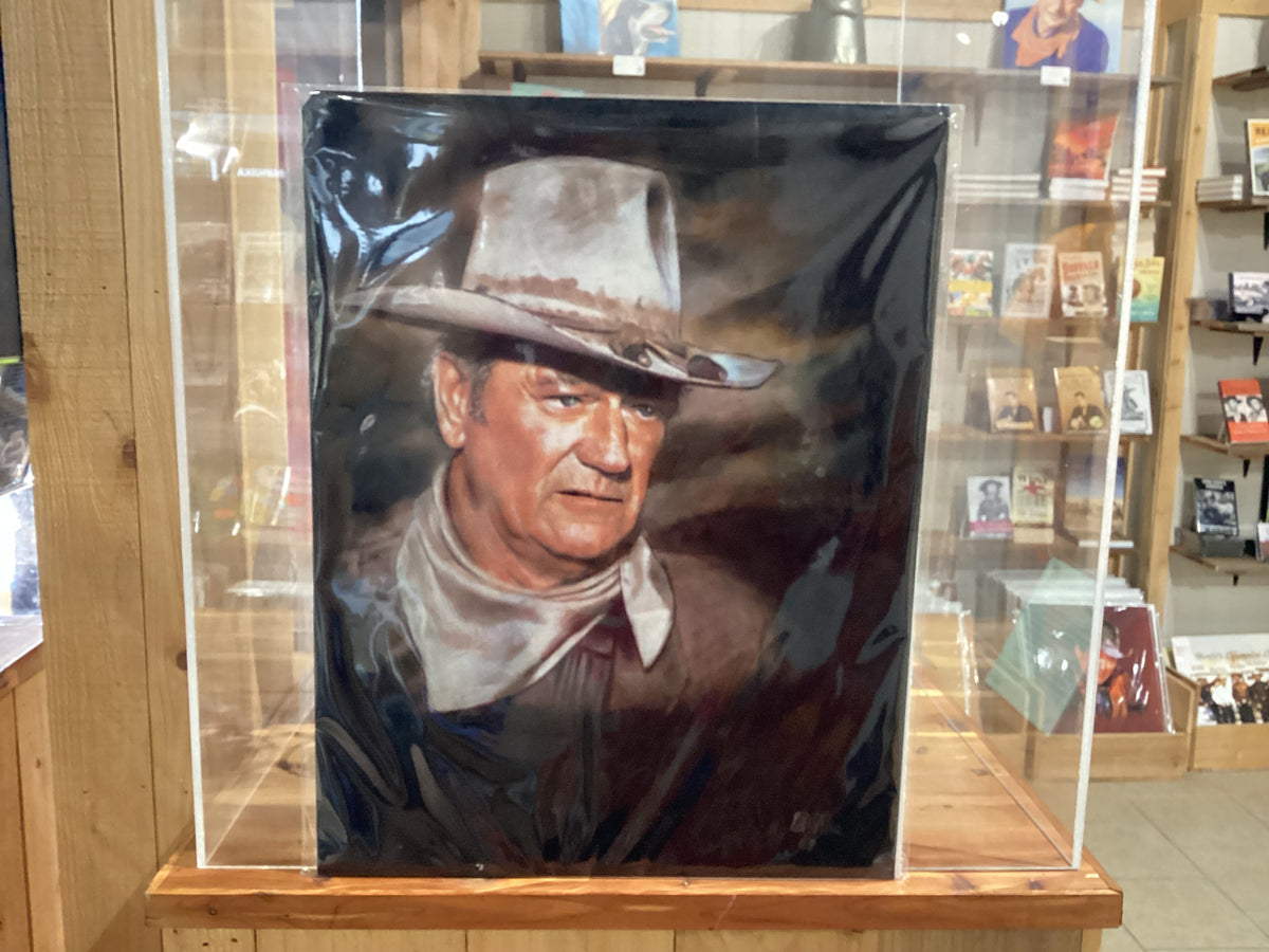 John Wayne Colored Print 20 x 16 poster – Ben Johnson Cowboy Museum