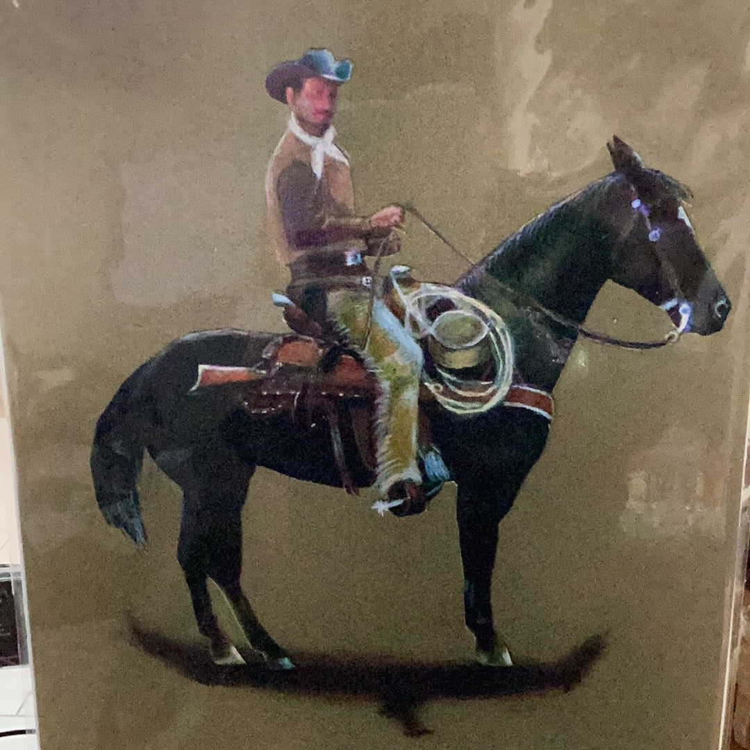 "Ben Johnson on Horse" by Roe – Ben Johnson Cowboy Museum