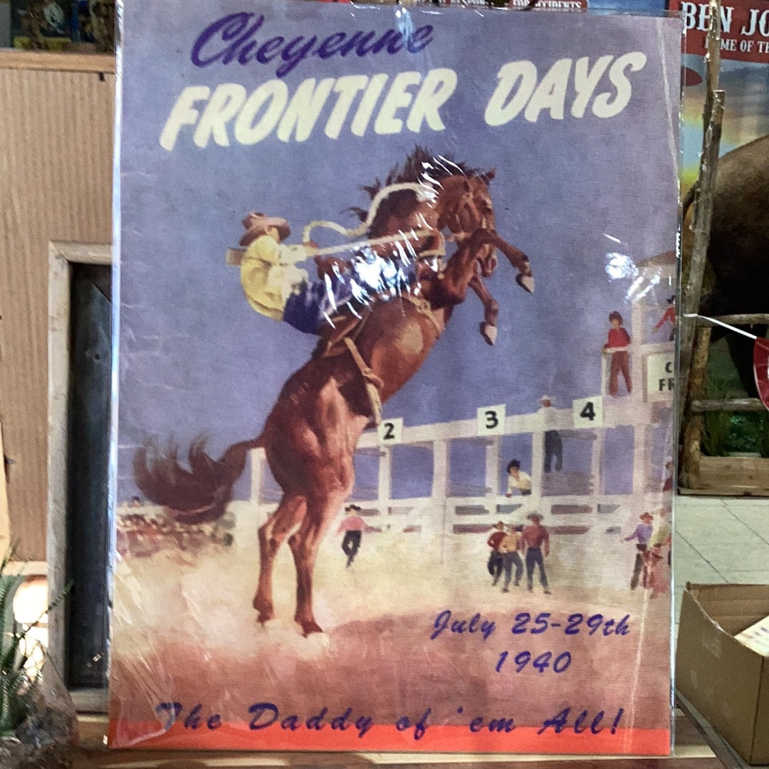 Cheyenne Frontier Days 1940 Poster – Ben Johnson Cowboy Museum