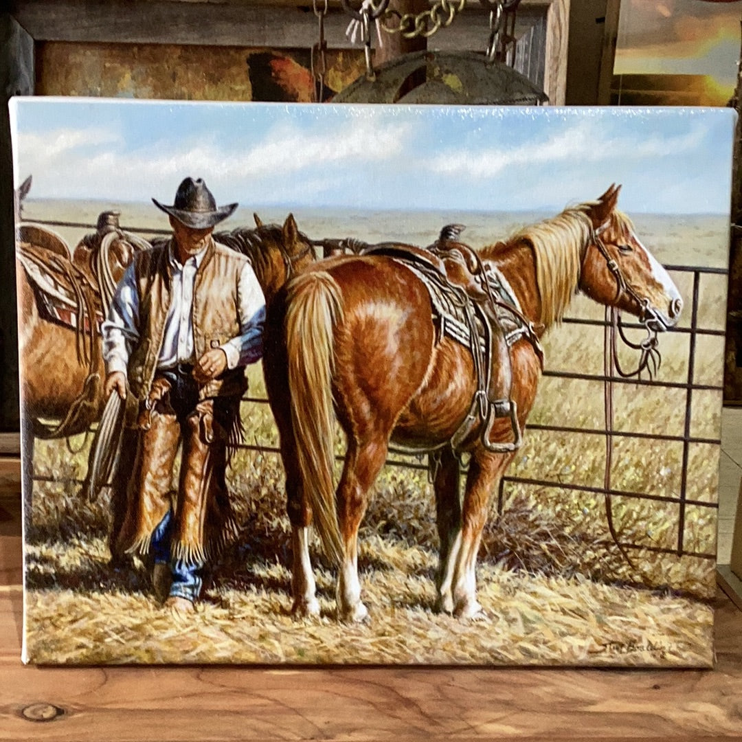 “Mid-Day Break” by Steve Boaldin – Ben Johnson Cowboy Museum