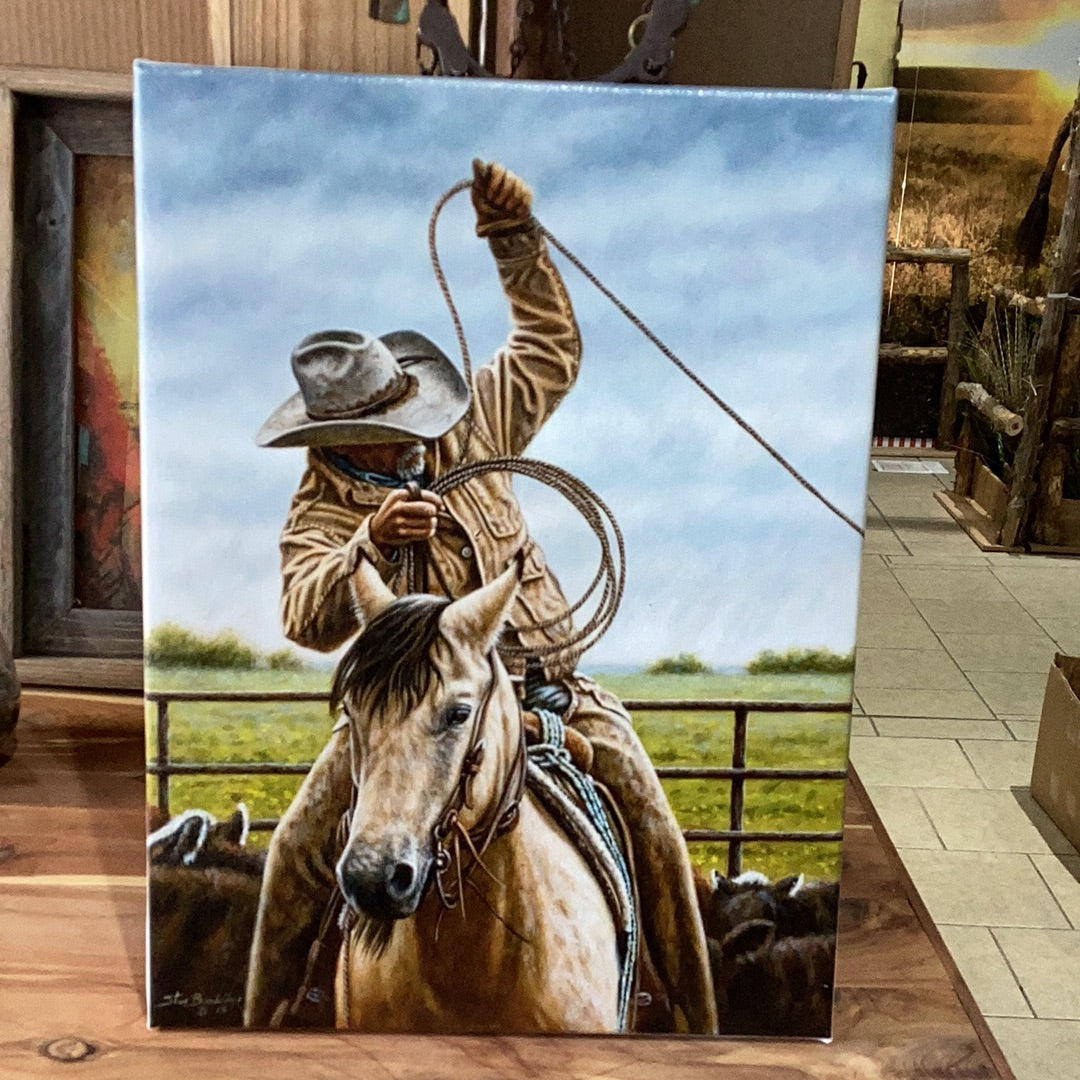 “To the Fire” by Steve Boaldin – Ben Johnson Cowboy Museum