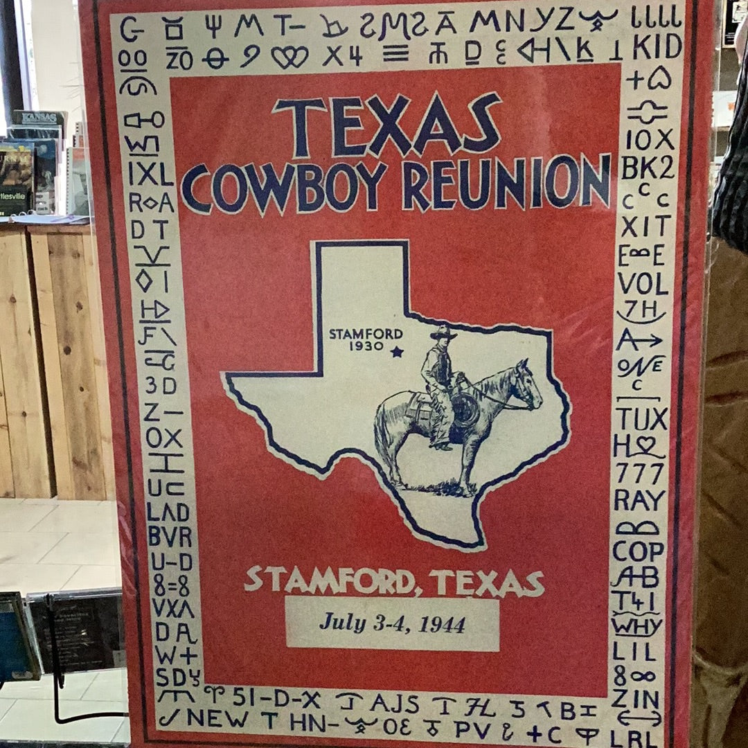 Texas Cowboy Reunion 1944 poster – Ben Johnson Cowboy Museum