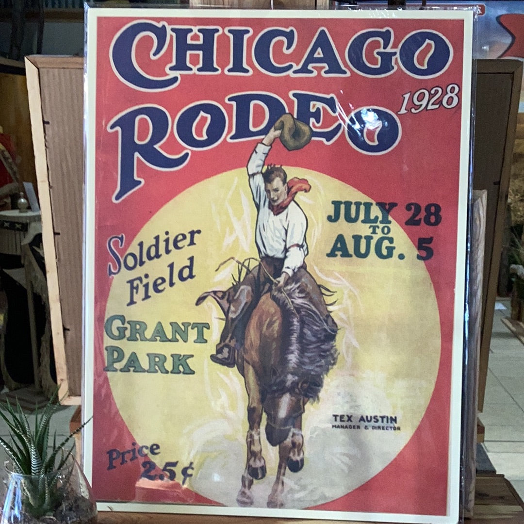 Chicago Rodeo 1928 Poster – Ben Johnson Cowboy Museum