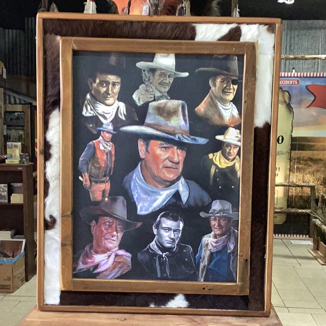 John Wayne Collage Color Print by Roe – Ben Johnson Cowboy Museum
