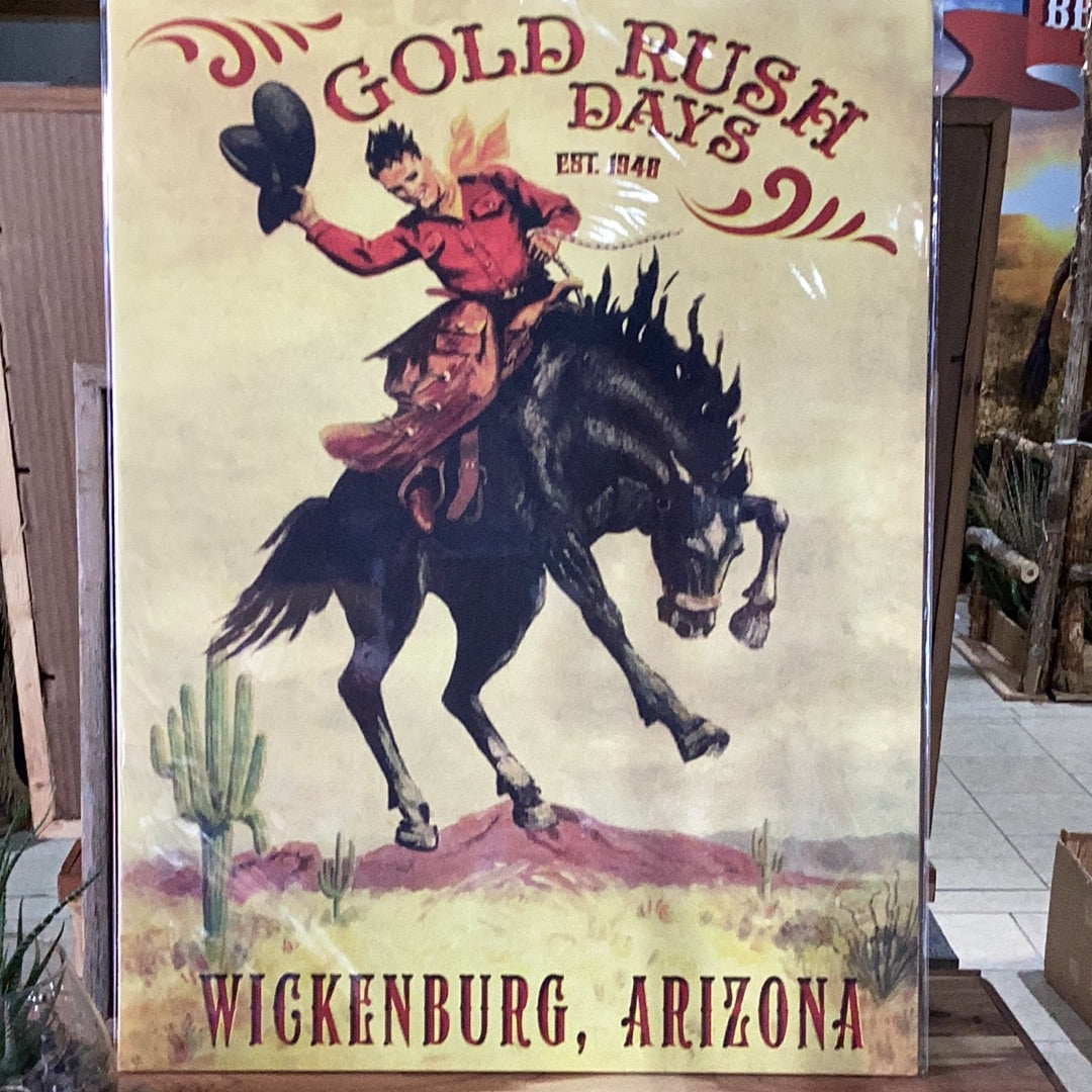 Gold Rush Days 1948, Wickenburg, AZ Poster – Ben Johnson Cowboy Museum