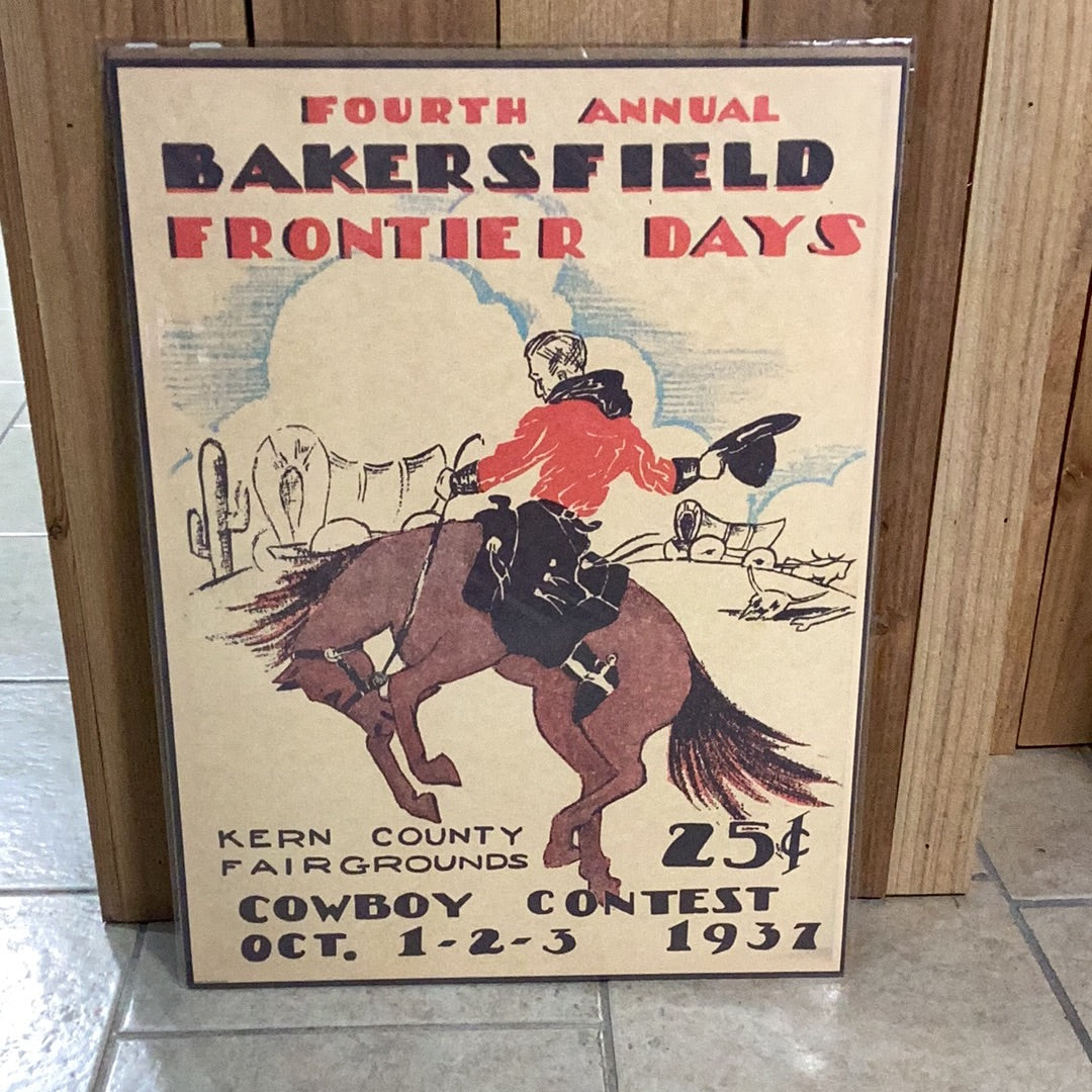 Bakersfield Frontier Days Poster – Ben Johnson Cowboy Museum